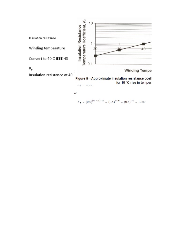 Insulation Resistance Formula | PDF | Science & Mathematics