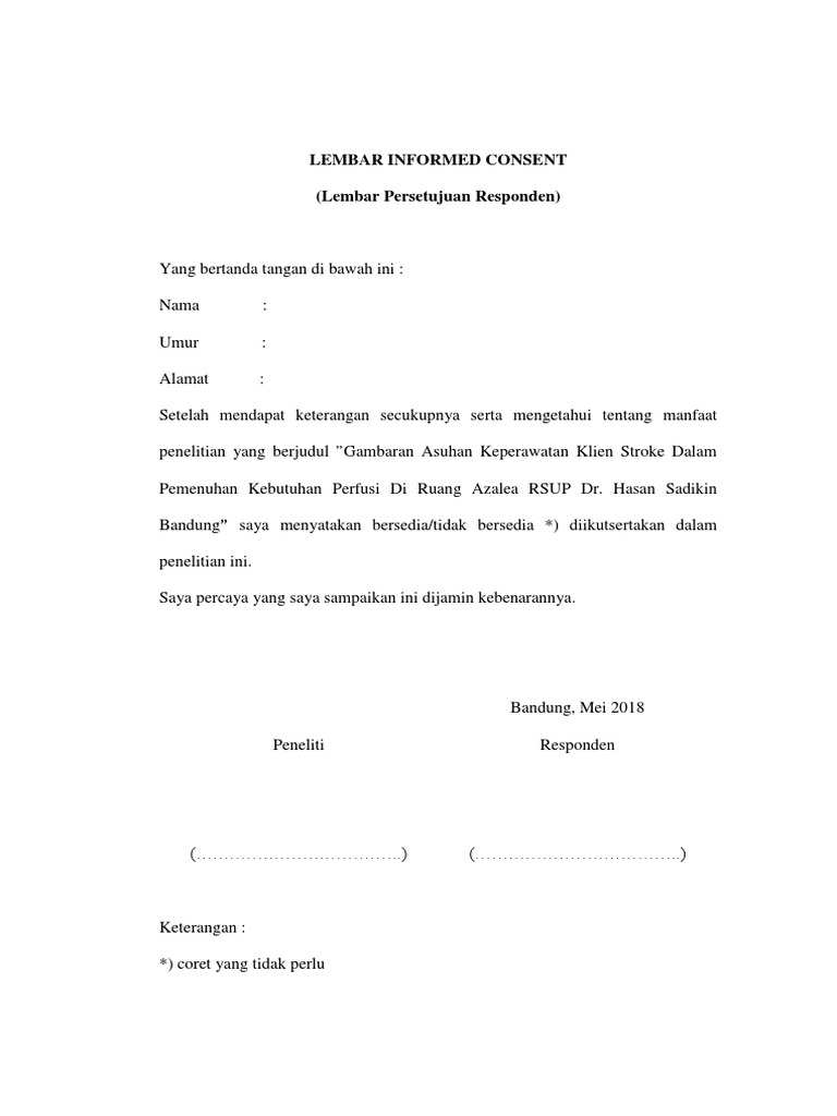 Lembar Informed Consent Pdf