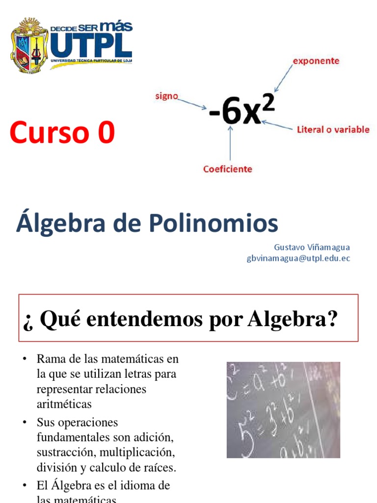 Algebra de Polinomios | PDF | Álgebra | Multiplicación