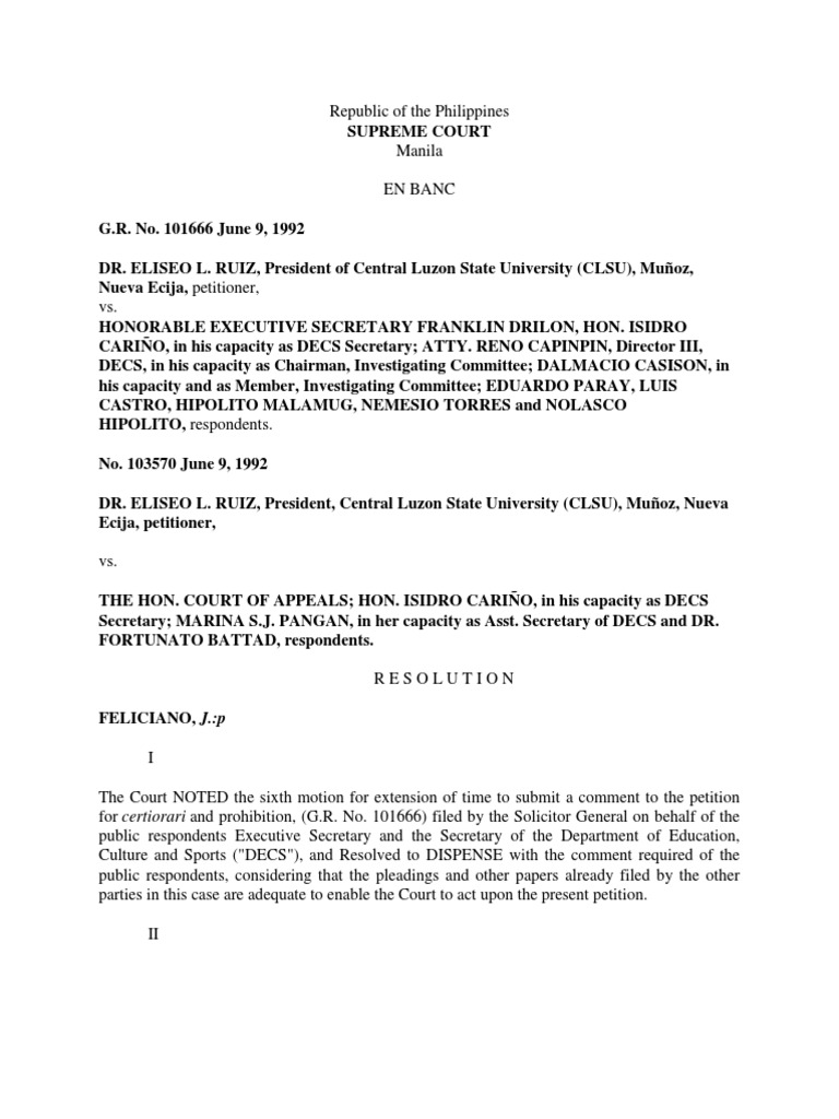 47-Ruiz Vs Drilon 209 SCRA 695 | PDF | Writ Of Prohibition | Constitutional Law