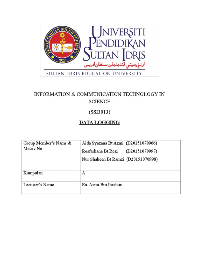 Data Logging REPORT | PDF | Noise | Sound