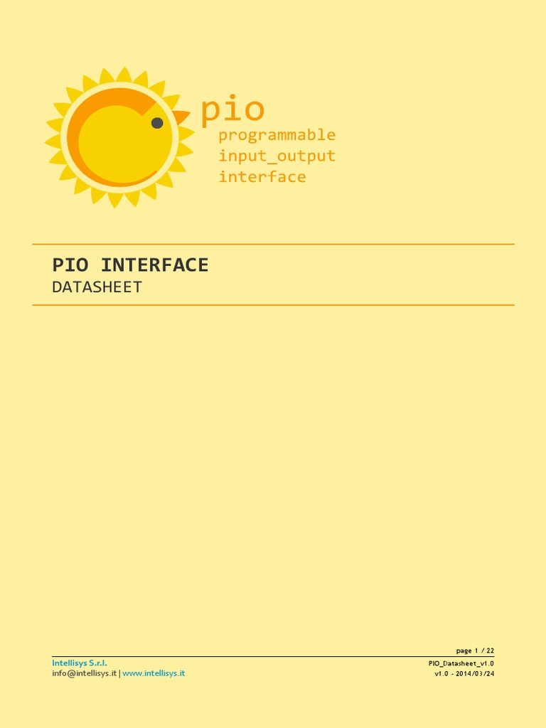 Pio Interface: Datasheet | Download Free PDF | Power Supply | Relay