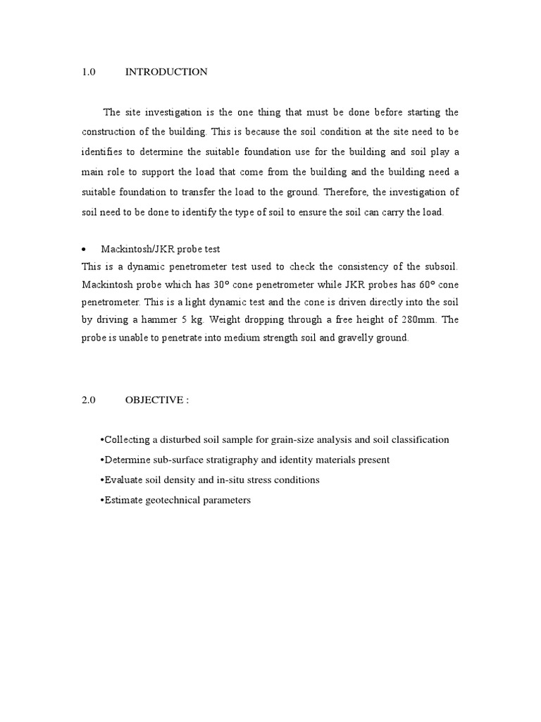 Si Report | PDF | Geotechnical Engineering | Soil