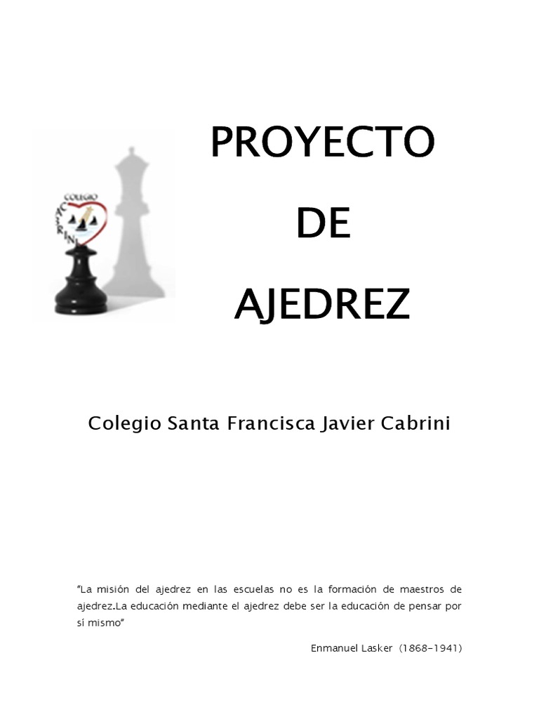 Proyecto de Ajedrez | PDF | Ajedrez | Educación primaria