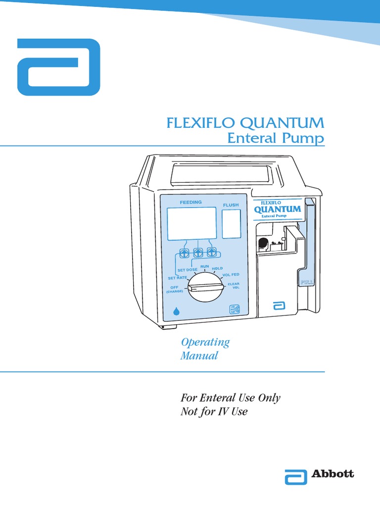 Abbott Flexiflo Quantum Infusion Pump - User Manual | PDF | Battery ...