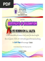 Certificate of Recognition FACILITATOR | PDF