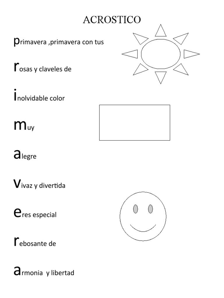 Acrostico Primavera | PDF