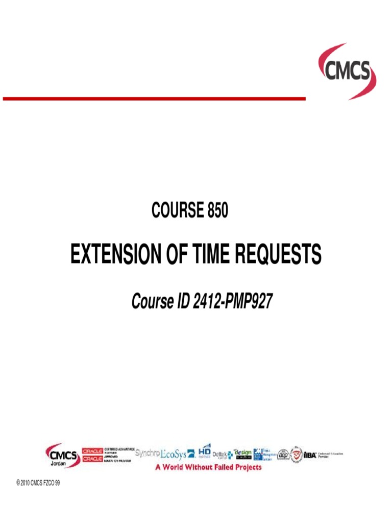 EOT Requests Eleven Courses by CMCS PDF | PDF | General Contractor ...