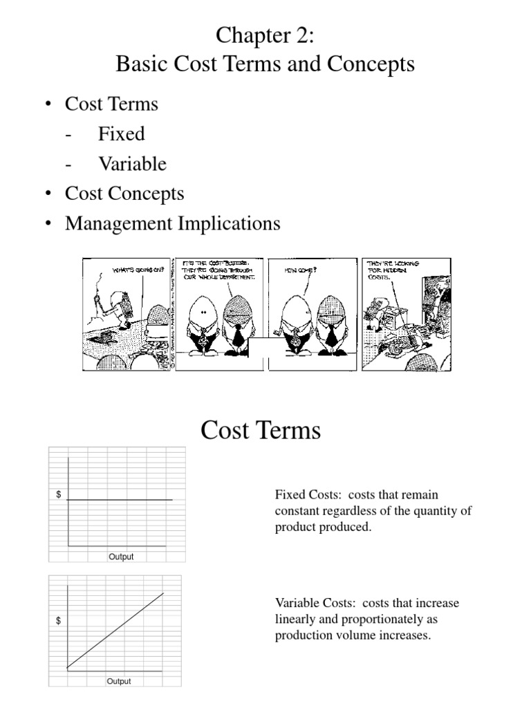 Basic Cost Terms and Concepts | PDF | Inventory | Cost
