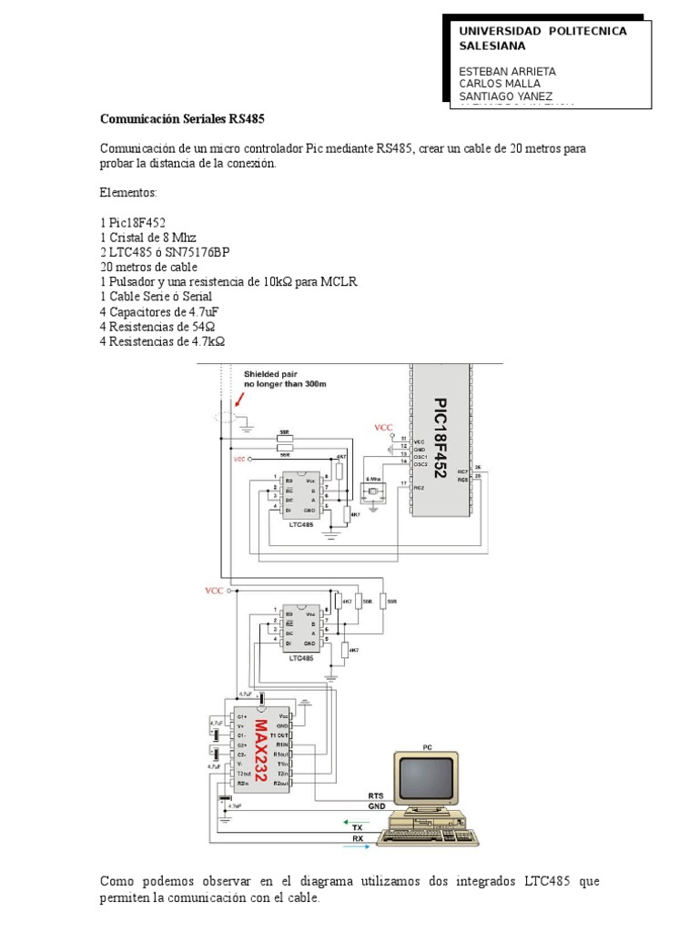 Comunicacion Seriales RS485 | PDF