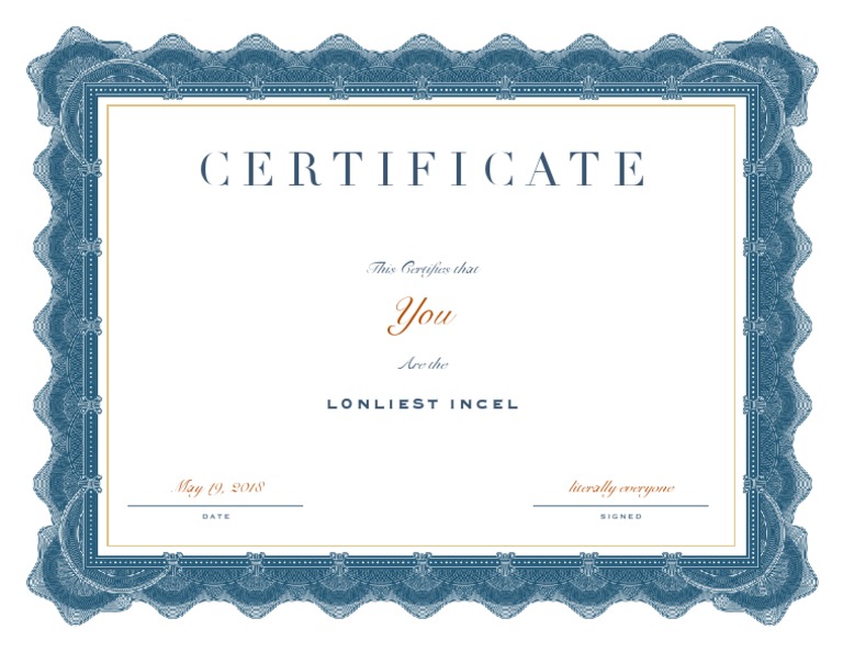 Lonliest Incel Award | PDF