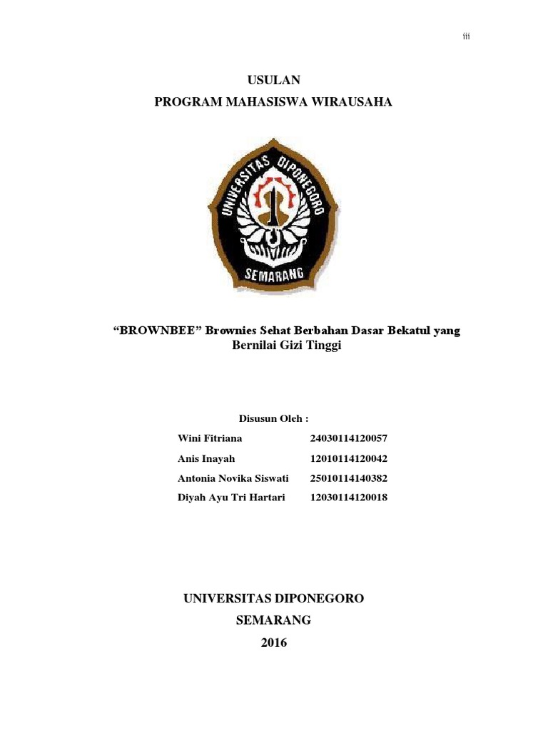 Contoh Proposal PMW Wini Fitriana-BROWNBEE-PMW2016 | PDF