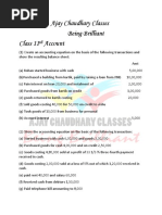 Accounting Eq Class 11 Practice Questions | PDF | Financial Services ...