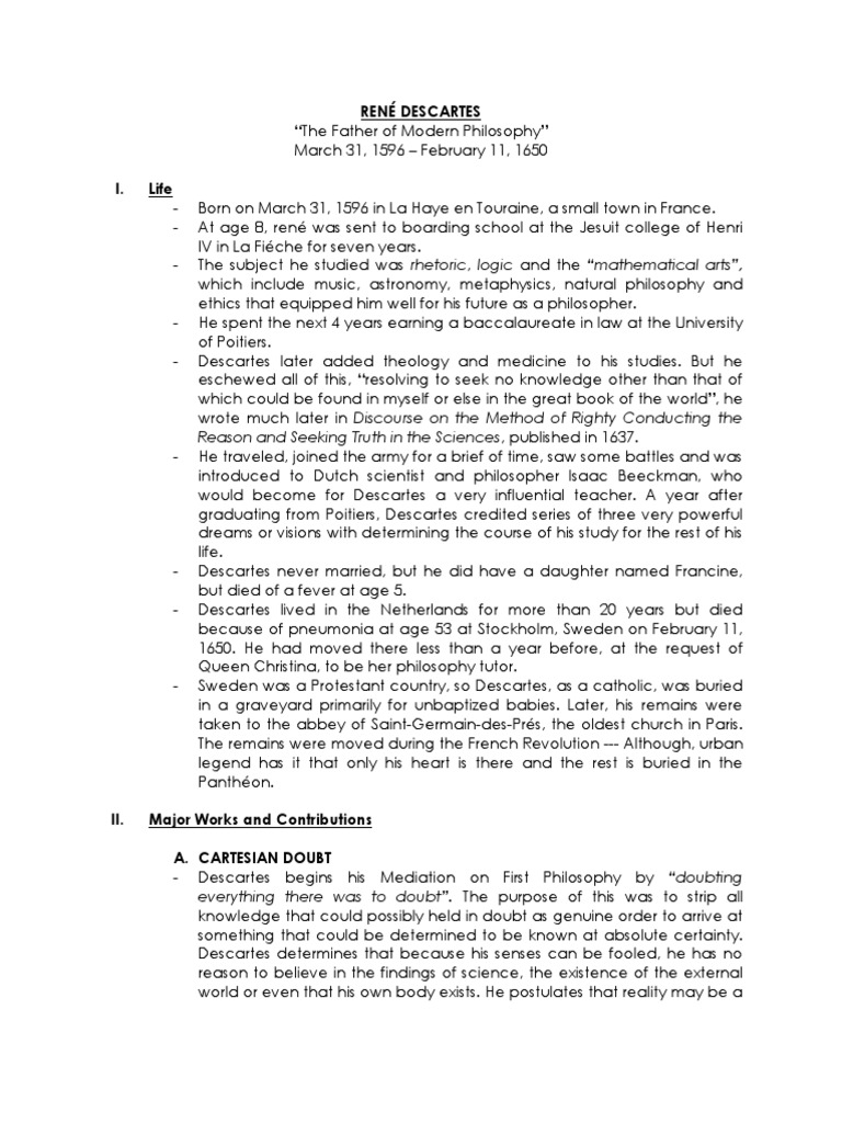 René Descartes: Reason and Seeking Truth in The Sciences, Published in ...