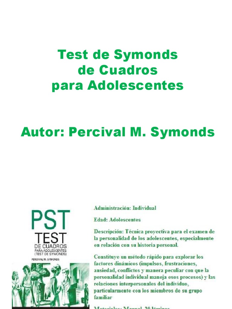 Symonds Test de Cuadros | PDF