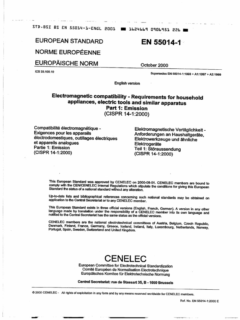 En 55014-4 | PDF