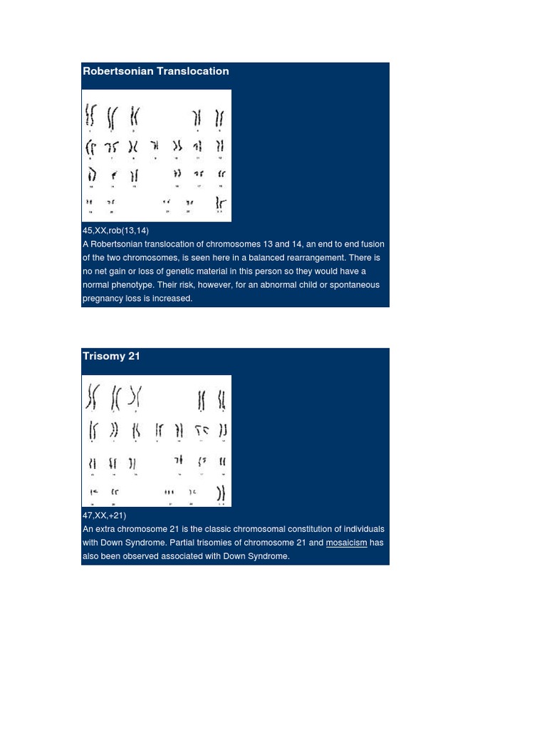 Chromosomal Abnormalities and Analysis | PDF | Karyotype | Cytogenetics