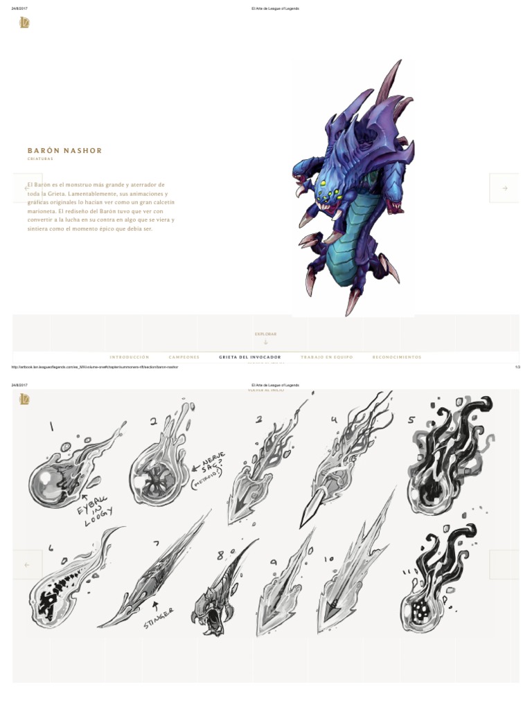 El Arte de League of Legends 26 BARON NASHOR | PDF | Video Games | Leisure