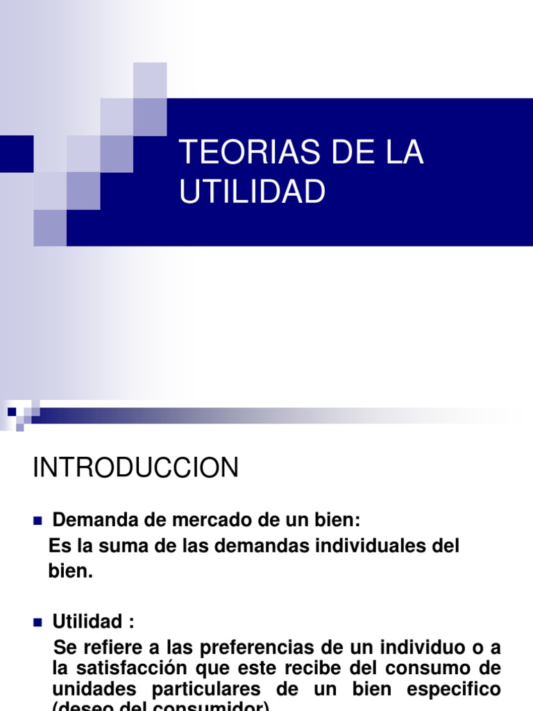 Teoria de La Utilidad 4 | PDF | Utilidad marginal | Utilidad