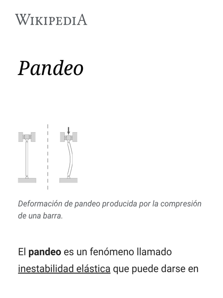 Pandeo | PDF | Pandeo | Ingeniería mecánica