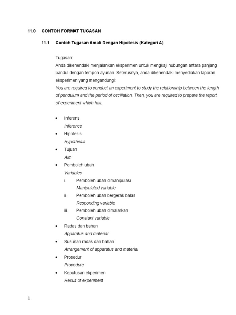 11.0 Contoh Format Tugasan | PDF