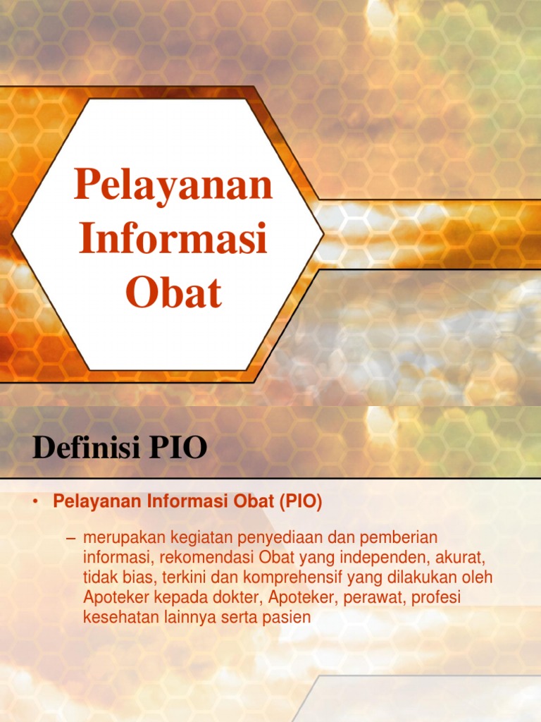 Pelayanan Informasi Obat | PDF