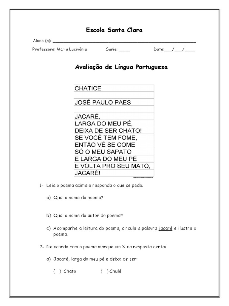 Modelo de Prova | PDF