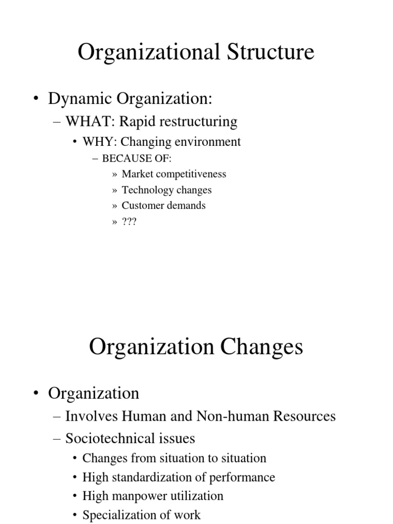 Organizational Structure | PDF | Organizational Structure | Project ...