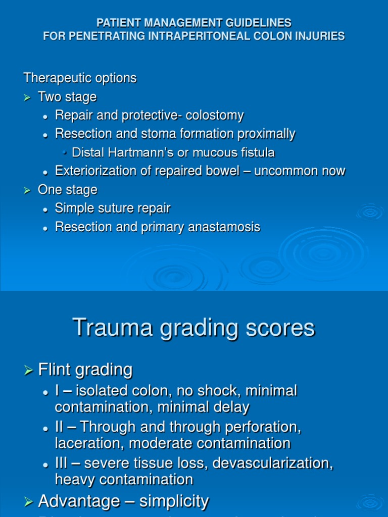 Penetrans Colon Injury | PDF | Colorectal Cancer | Wound