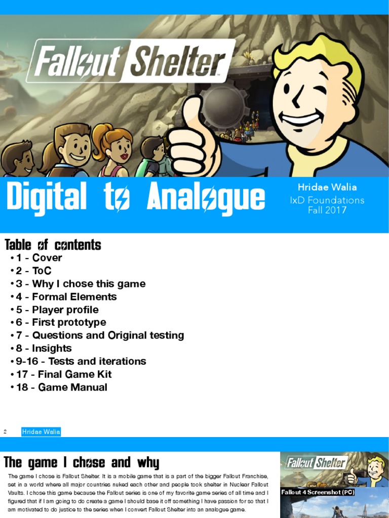 Fallout - Game Design | PDF | Gaming | Leisure