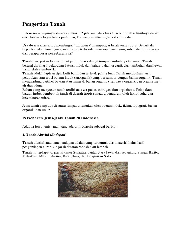 Pengertian Tanah | PDF