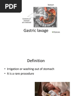 Gastric Lavage Procedure Overview | PDF | Syringe | Medicine