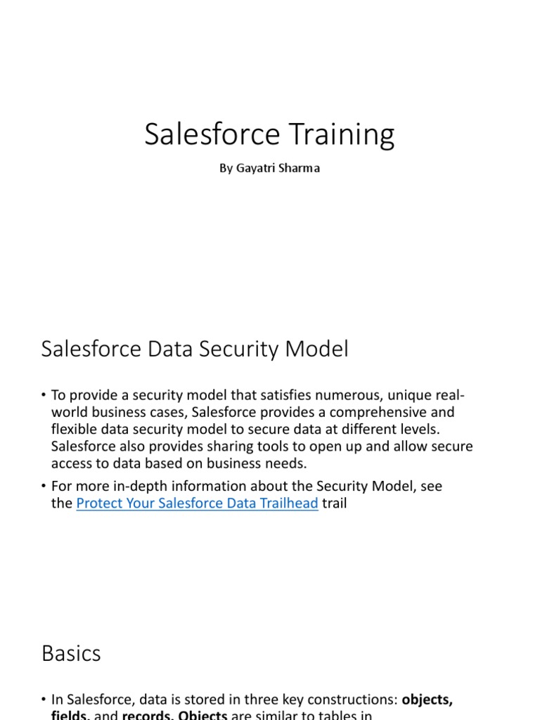 Salesforce Data Security Model Pdf Salesforce Com Digital Technology