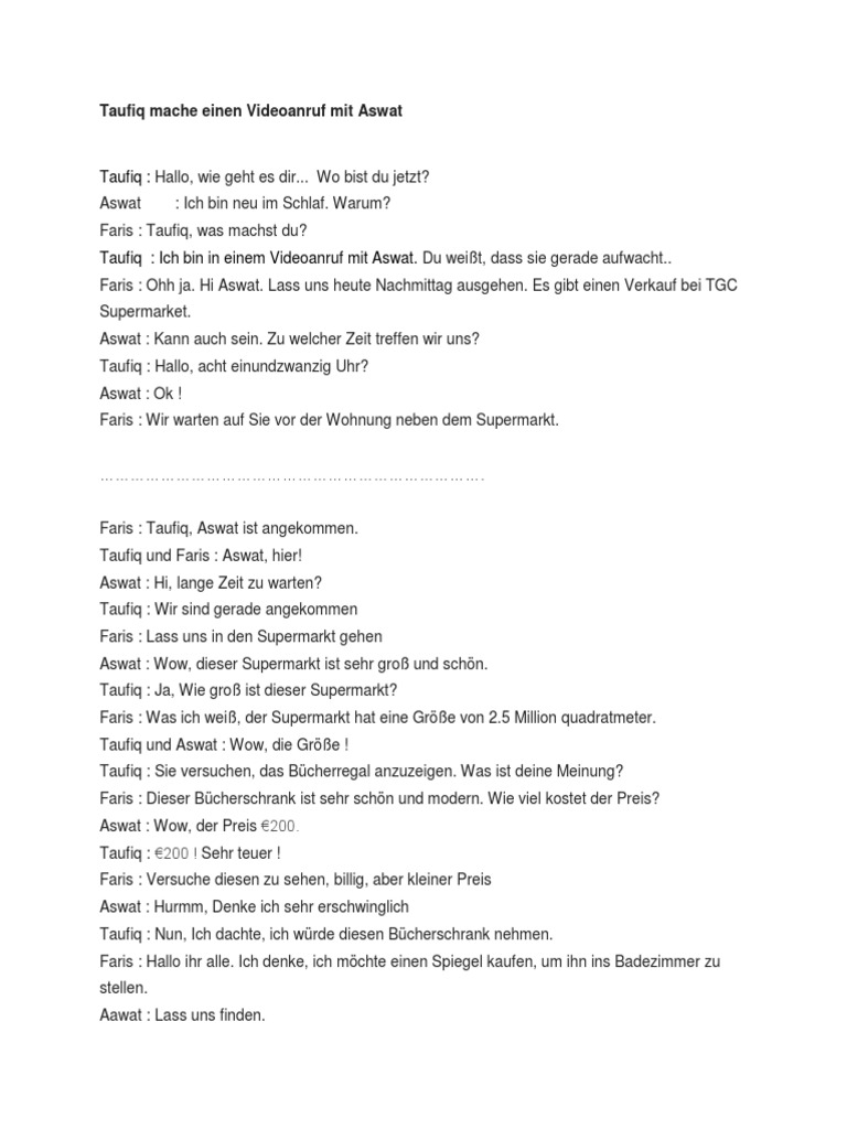 German Dialog Uitm Pulau Pinang | PDF