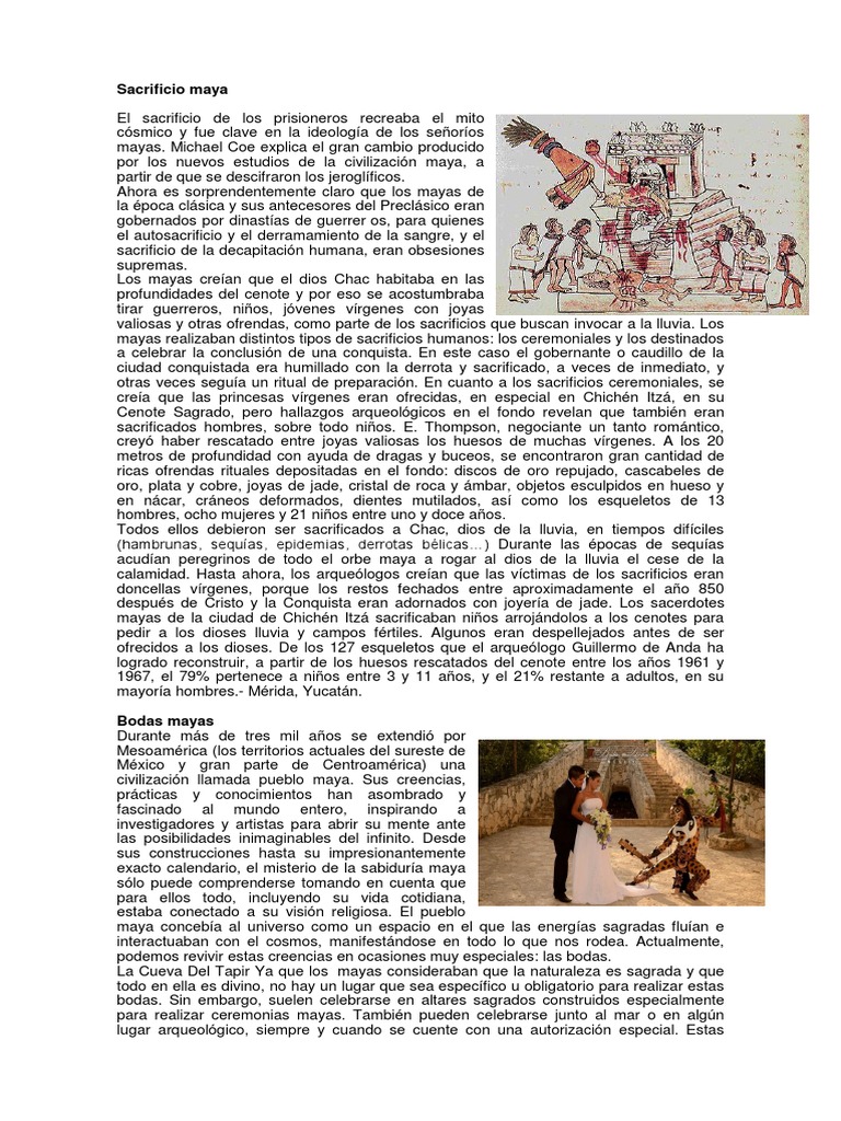 Sacrificio Maya | PDF | Civilización maya | Península de Yucatán