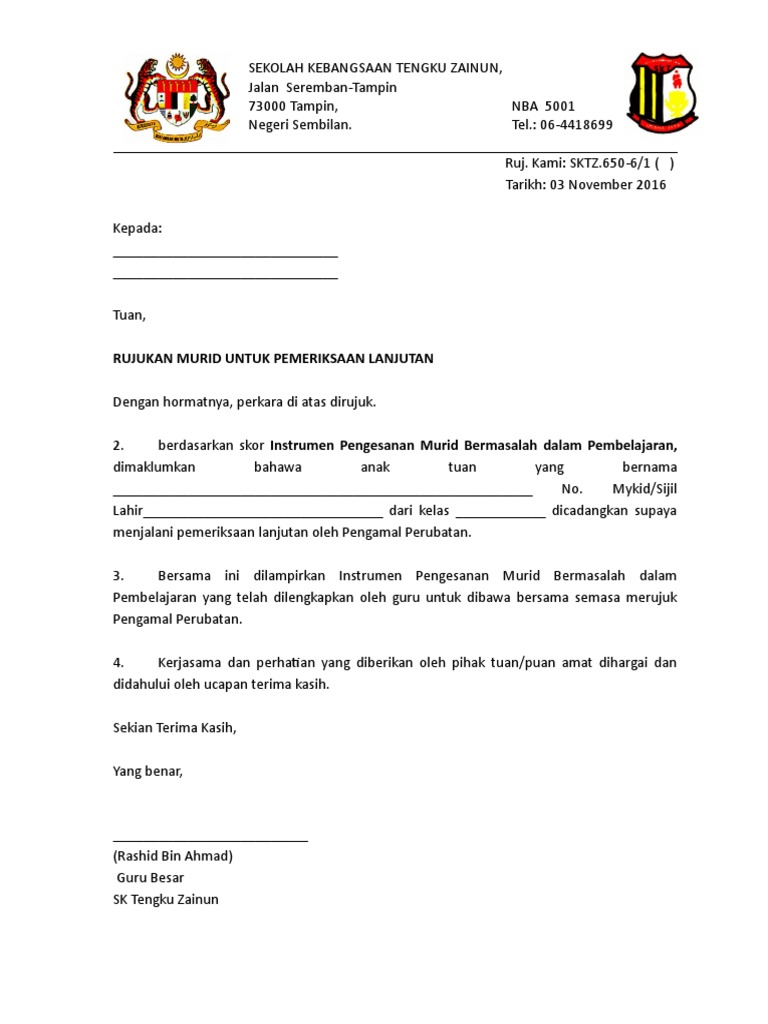 SURAT Rujukan Doktor | PDF