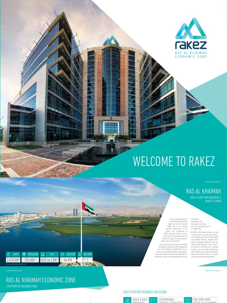 RAKEZ Brochure English | PDF | Business | Economies