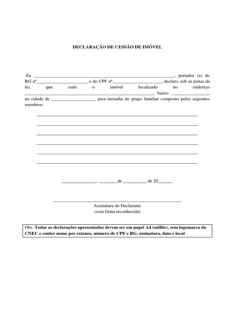 Modelo de Declarações | PDF | Business