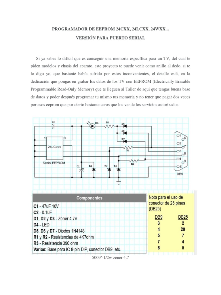 Programador de Eeprom 24cxx | PDF