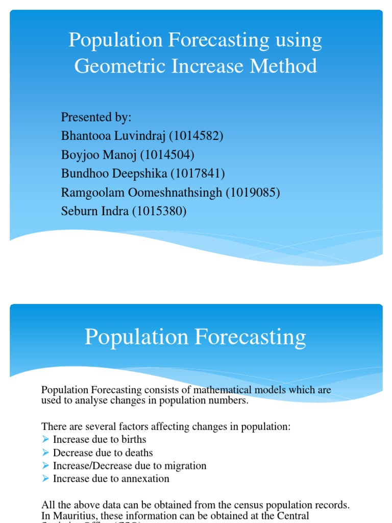 Population Forecasting for Planners | PDF | Forecasting | Teaching Mathematics