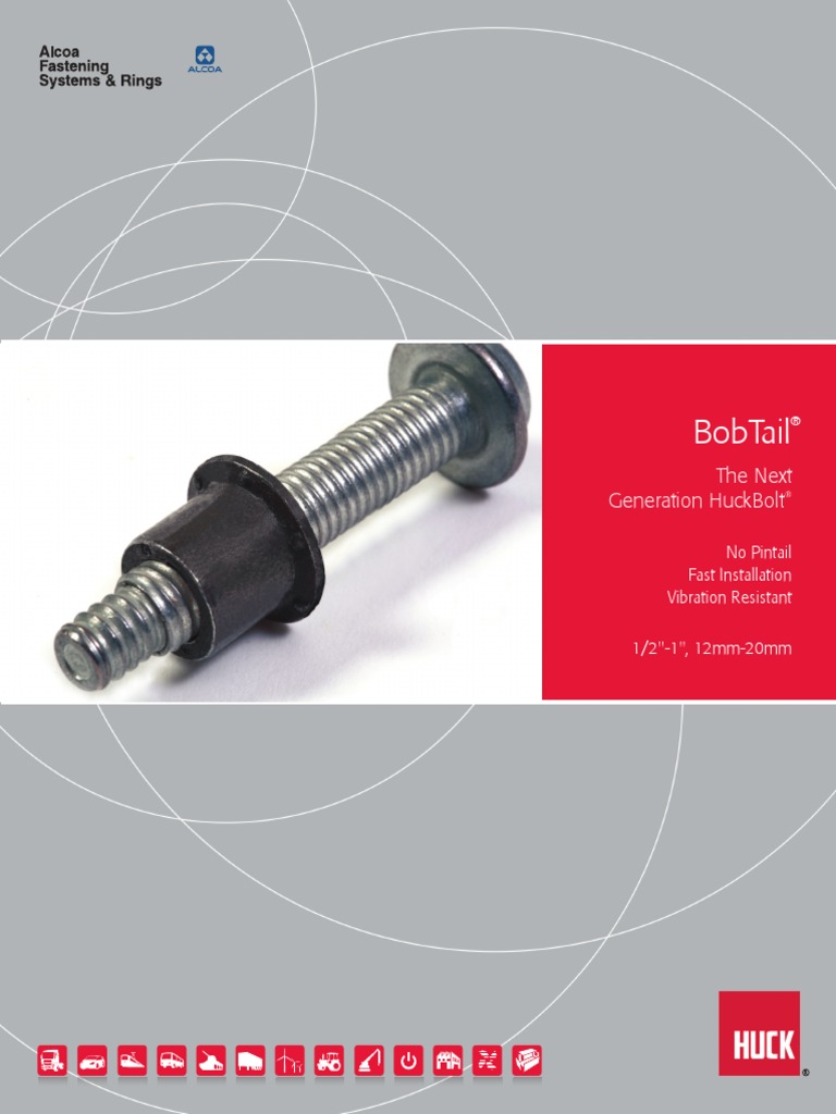 Bob Tail Huck Bolt | PDF | Nut (Hardware) | Screw
