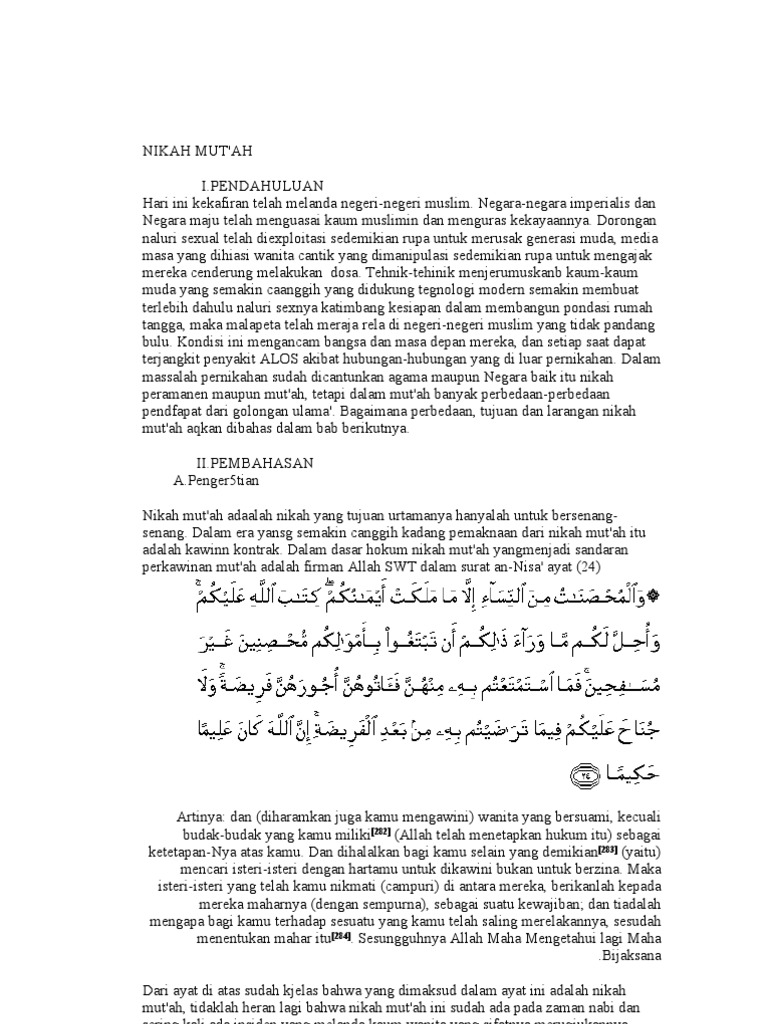 Nikah Mut'Ah | PDF