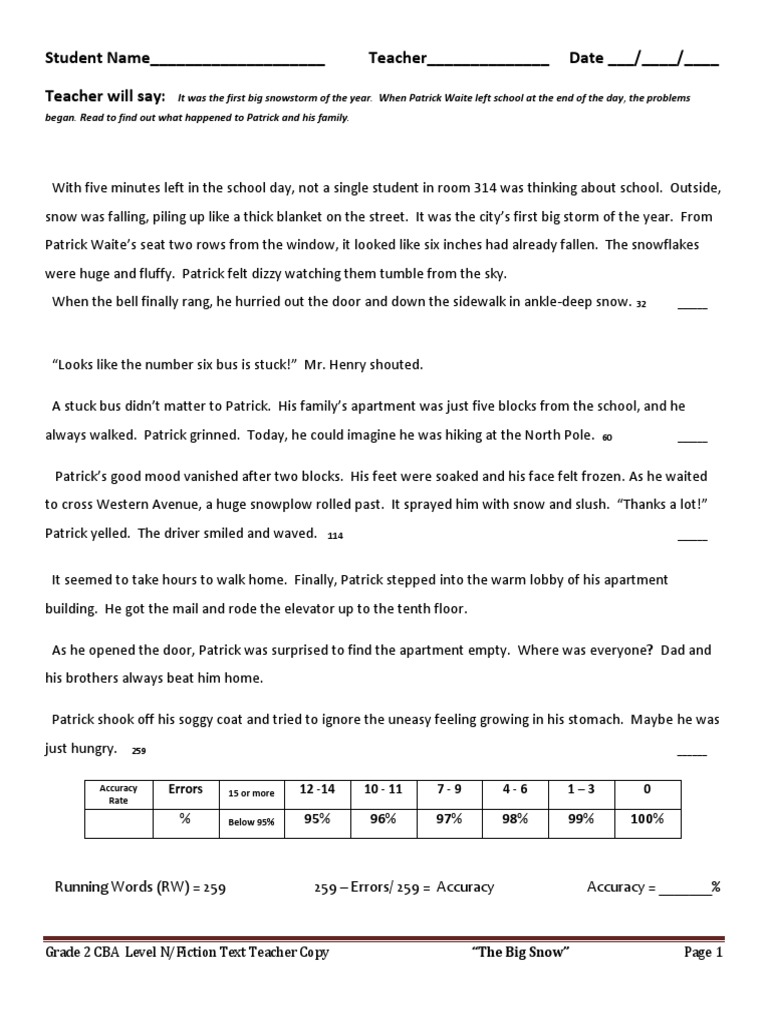 Level N - Fiction Teacher | PDF | Leisure