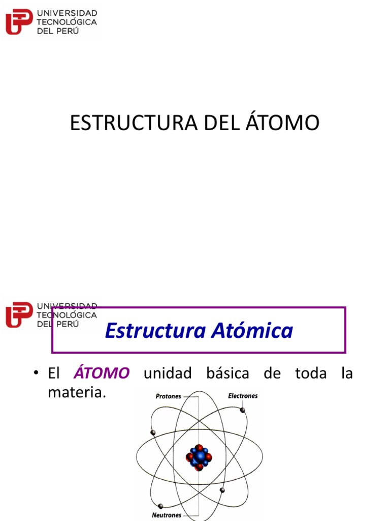 Estructura Y Partículas Del átomo Pdf átomos Núcleo Atómico