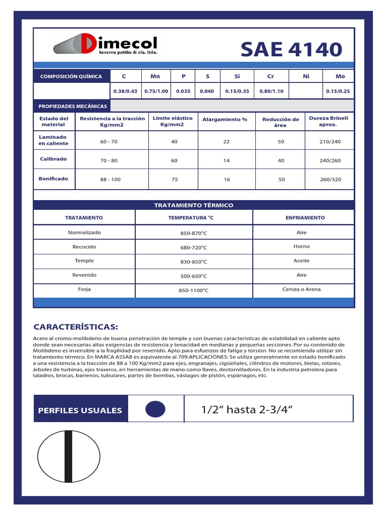 Sae 4140 ACT | PDF | Heat Treating | Industries