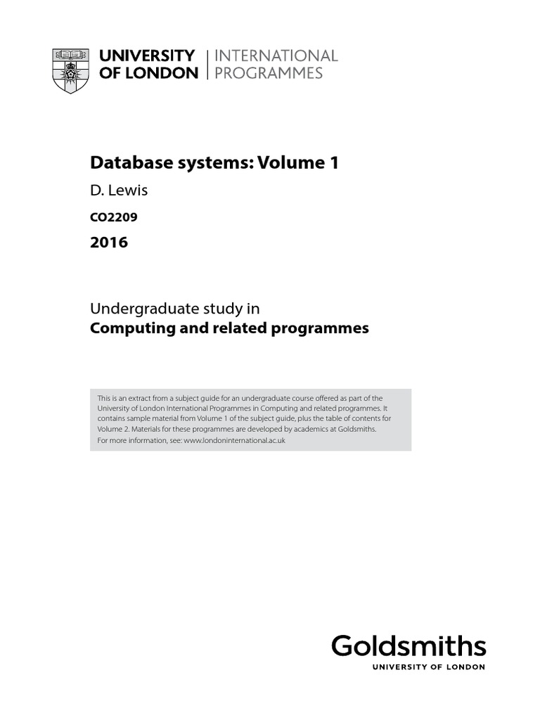 Database Systems Pdf Relational Database Databases