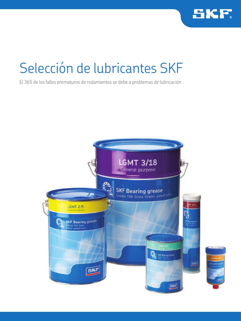 Catálogo de Grasas SKF | Lubricante | Alimentos
