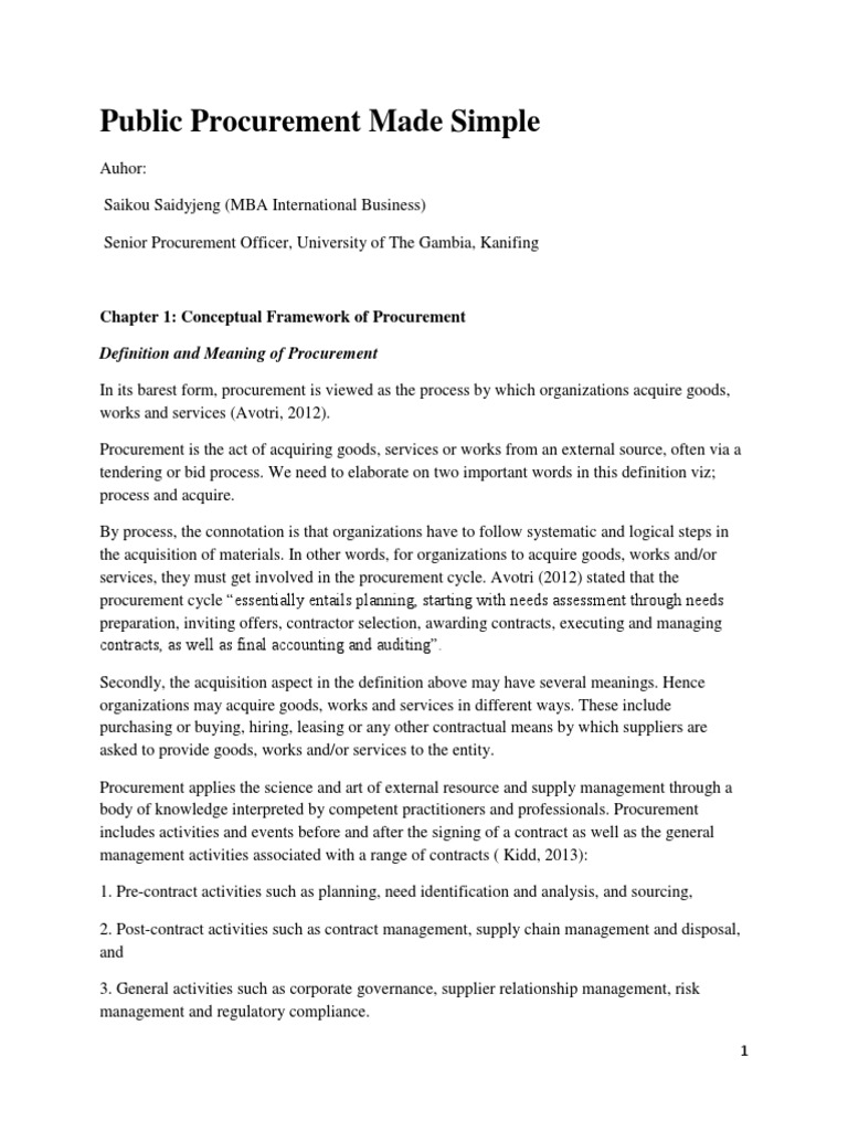 Public Procurement Lecture | PDF | Procurement | Guarantee