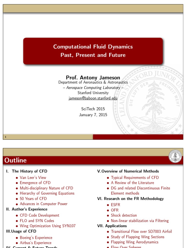 History and Future of CFD | PDF | Computational Fluid Dynamics | Navier ...