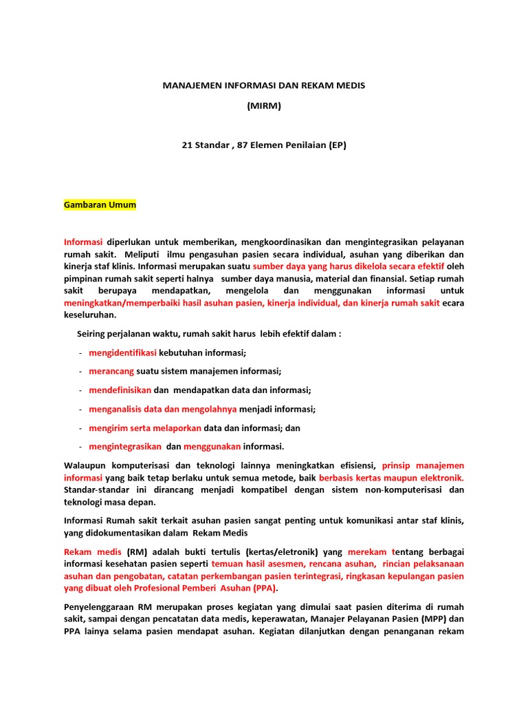 Instrumen MIRM | PDF
